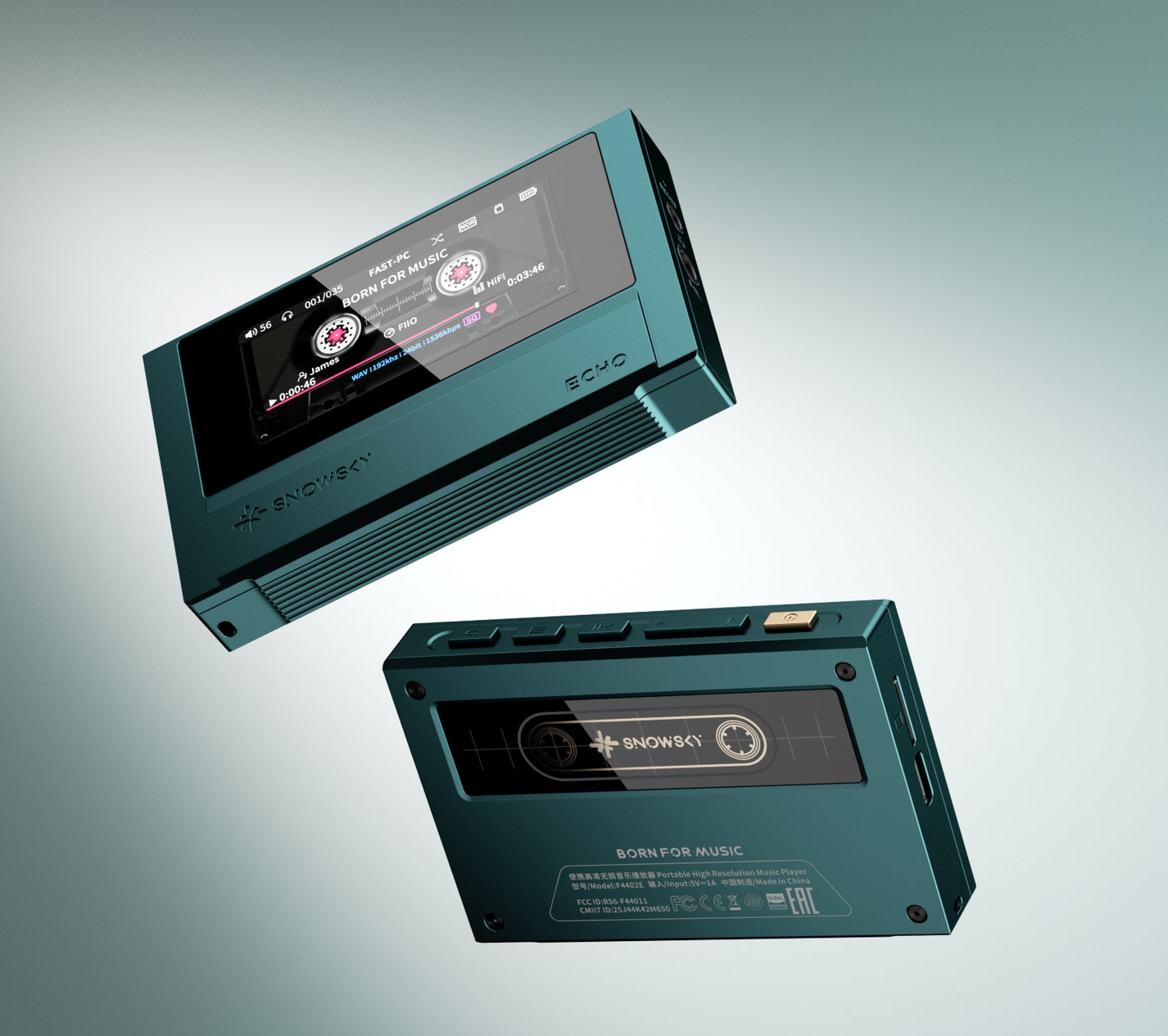 FiiO Snowsky Echo Pure High Resolution Portable Audio Player – Motet ...